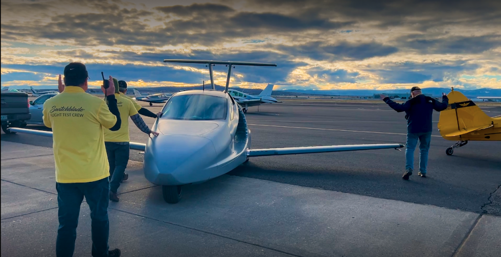 NEW FLIGHT TEST ACTION WITH THE SWITCHBLADE FLYING SPORTS CAR! - Samson Sky